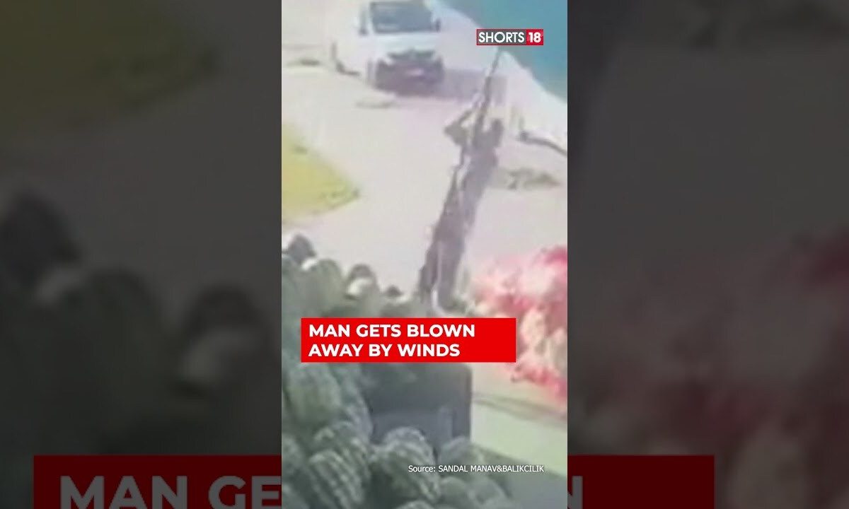 Shorts | Man Gets Blown Away By Winds | Turkey Wind News | English News ...