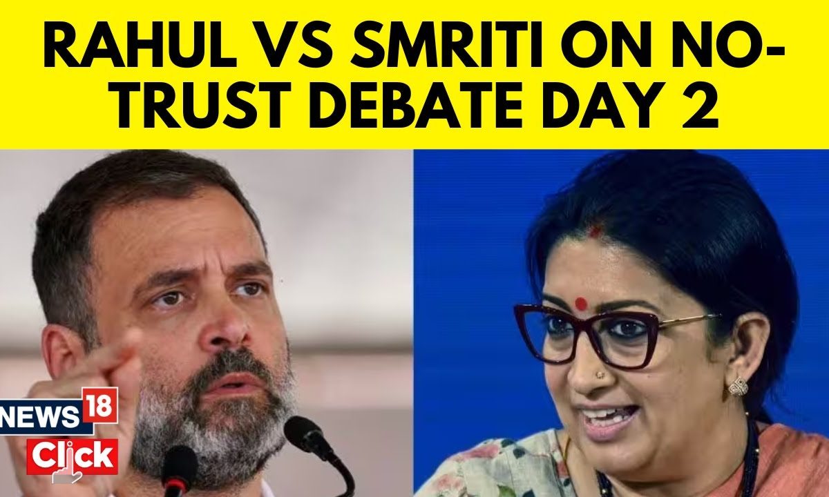 No Confidence Motion Day-2 | Lok Sabha | Monsoon Session | Congress Vs ...