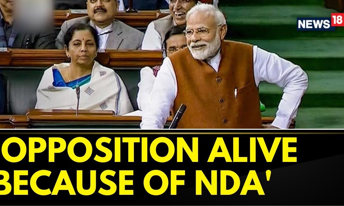 No Confidence Motion | Modi's Fiery Counter Attack On Oppostion ...