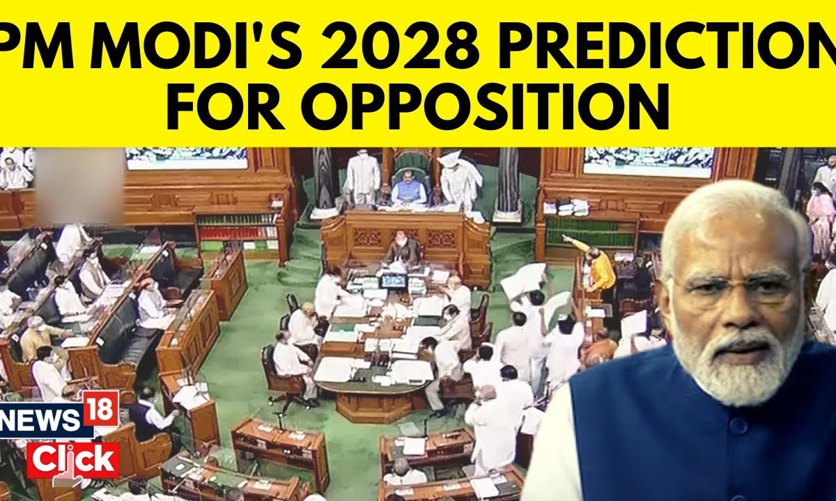 PM Modi's Speech In Parliament | PM Modi's Predictions For 2028 ...