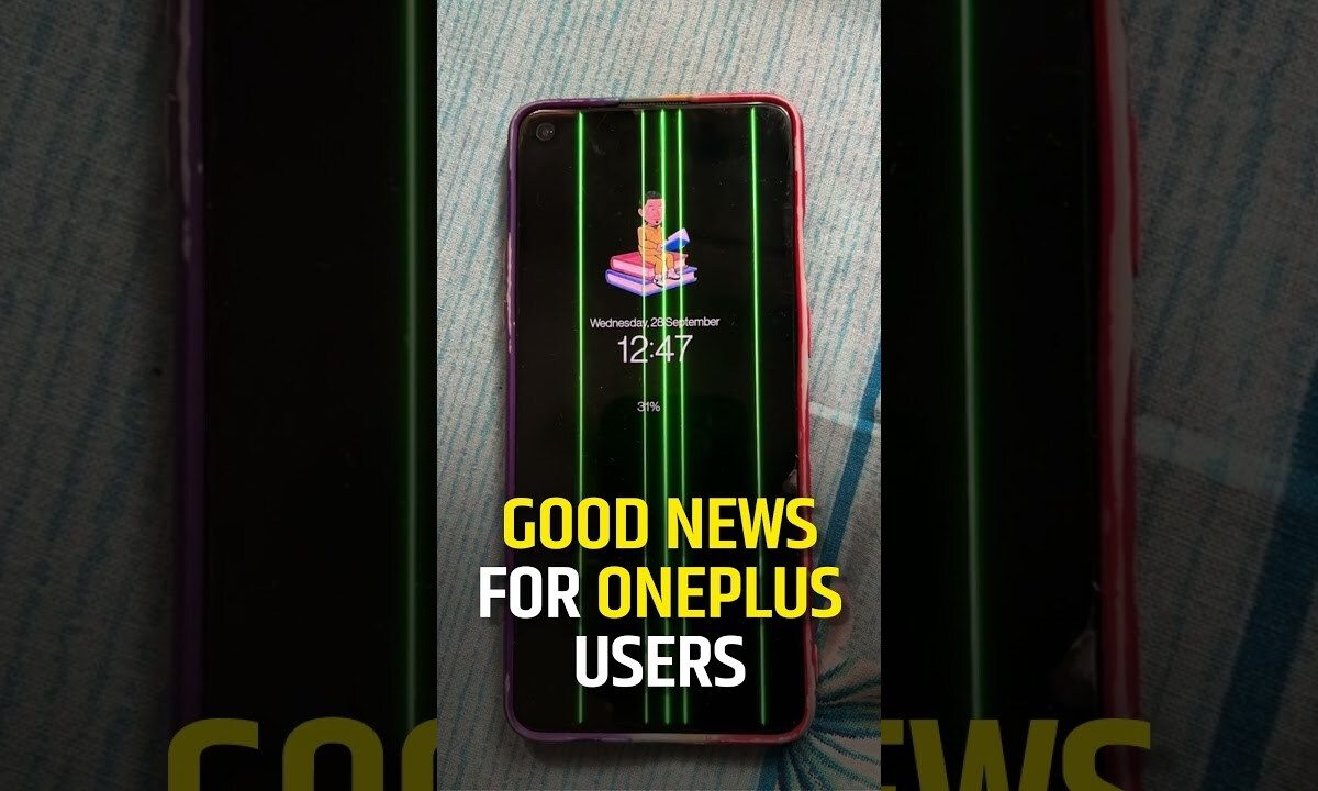 OnePlus Offers Lifetime Warranty On Screen For Green Line Issue #shorts ...