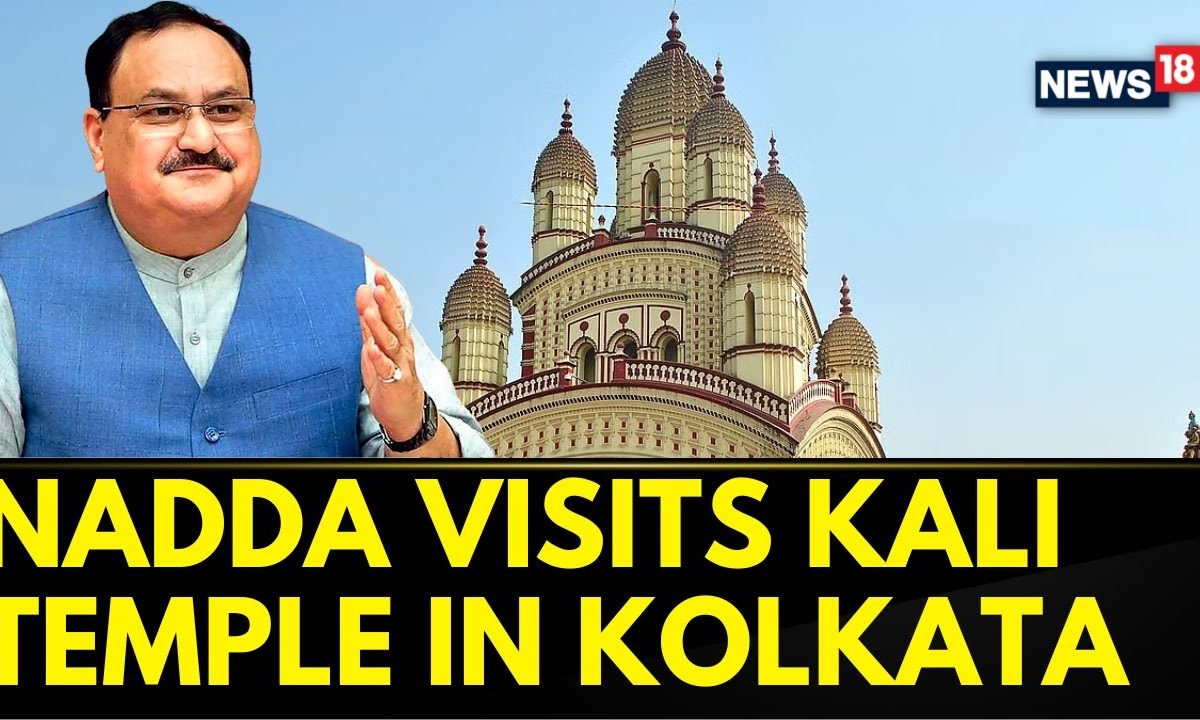 West Bengal News Bjp President Jp Nadda Visits Kolkatas Dakshineswar