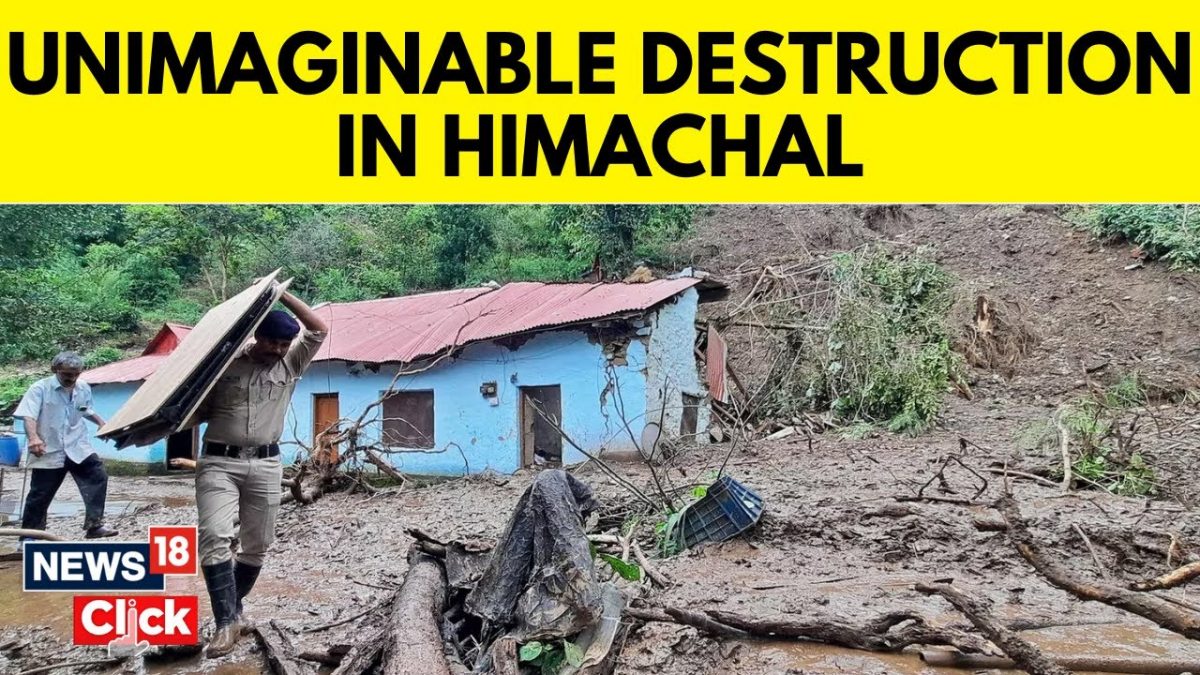 Himachal Flood News Today | Destruction In Sarkaghat Due To Landslide ...