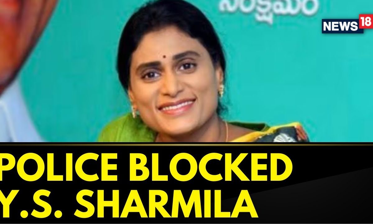 Hyderabad News | Y.S. Sharmila Blocked By Hyderabad Police | ENglish News | Y.S. Sharmila News ...