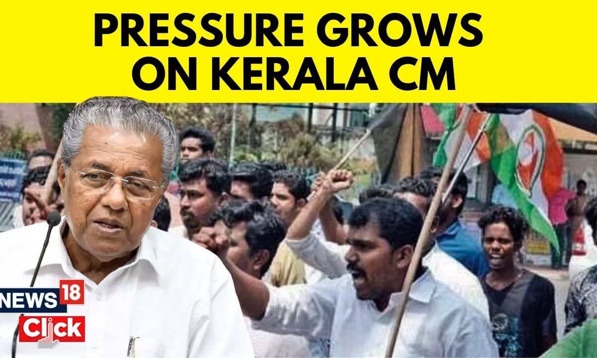 Congress Protests Against Kerala CM P Vijayan Over Corruption ...