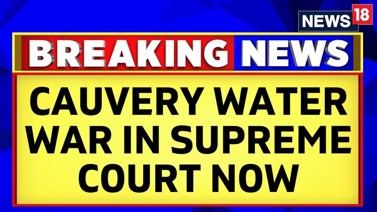 Cauvery Water Dispute | Karnataka Government Files An Affidavit Before ...