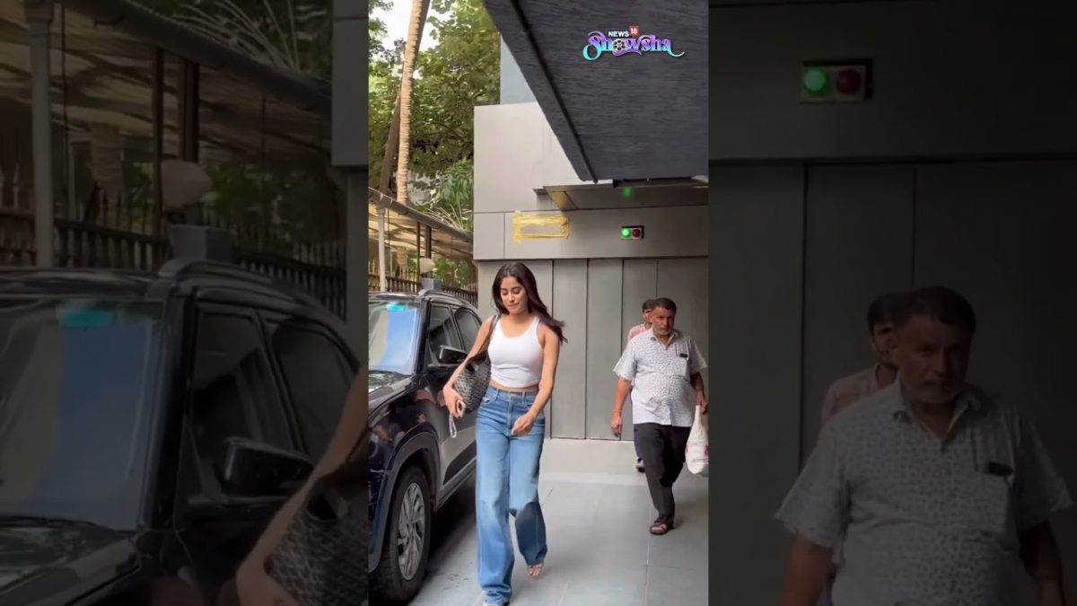 Janhvi Kapoor Steals Hearts In This Cute Denim & White Top Look! #Shorts | Viral Video | News18 ...