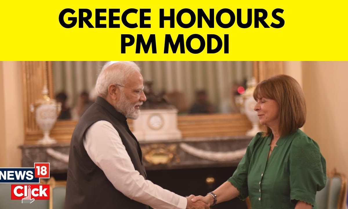 PM Modi In Greece News | Greece Confers PM Modi With Grand Cross of the ...