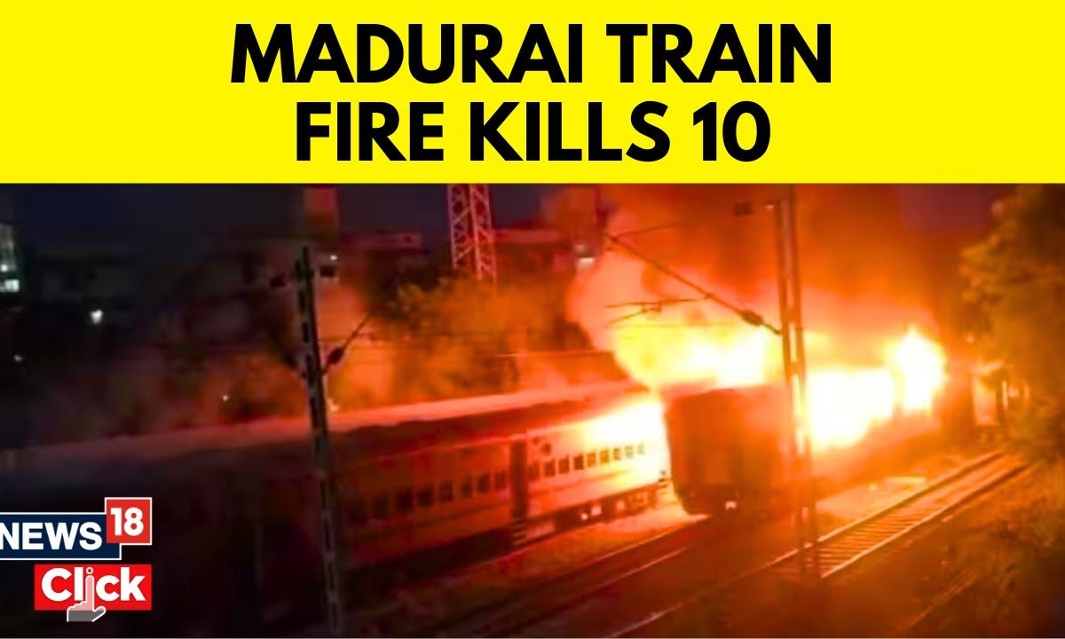 Madurai Railway Station Fire Accident | Massive Fire In Stationary Train Compartment Near ...