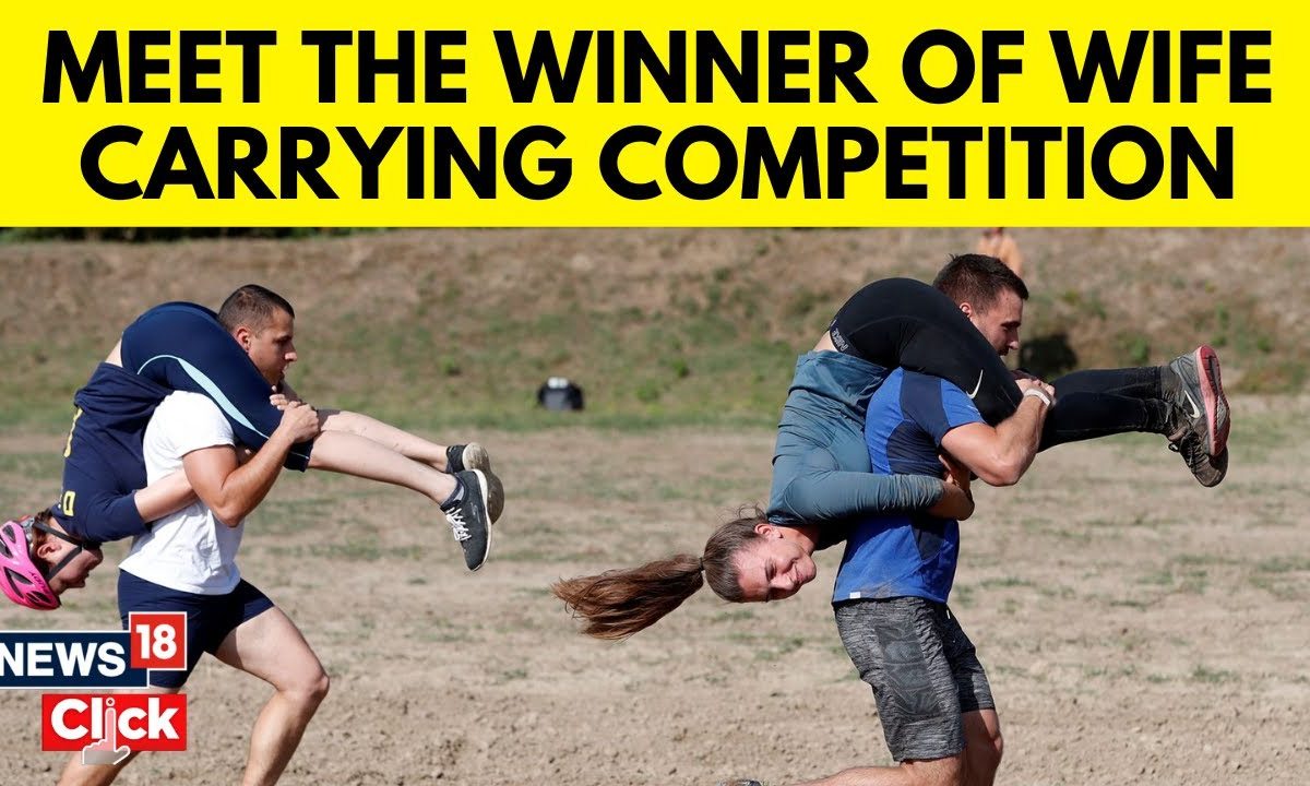 Wife Carrying Competition | Fifteen Couple Participated Through A 260 - Metre - Long Course ...