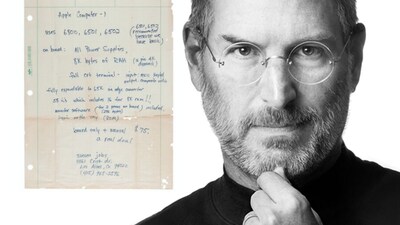 Steve Jobs' Rare Handwritten Apple-1 Ad Sold For Rs 1.44 Crore In ...