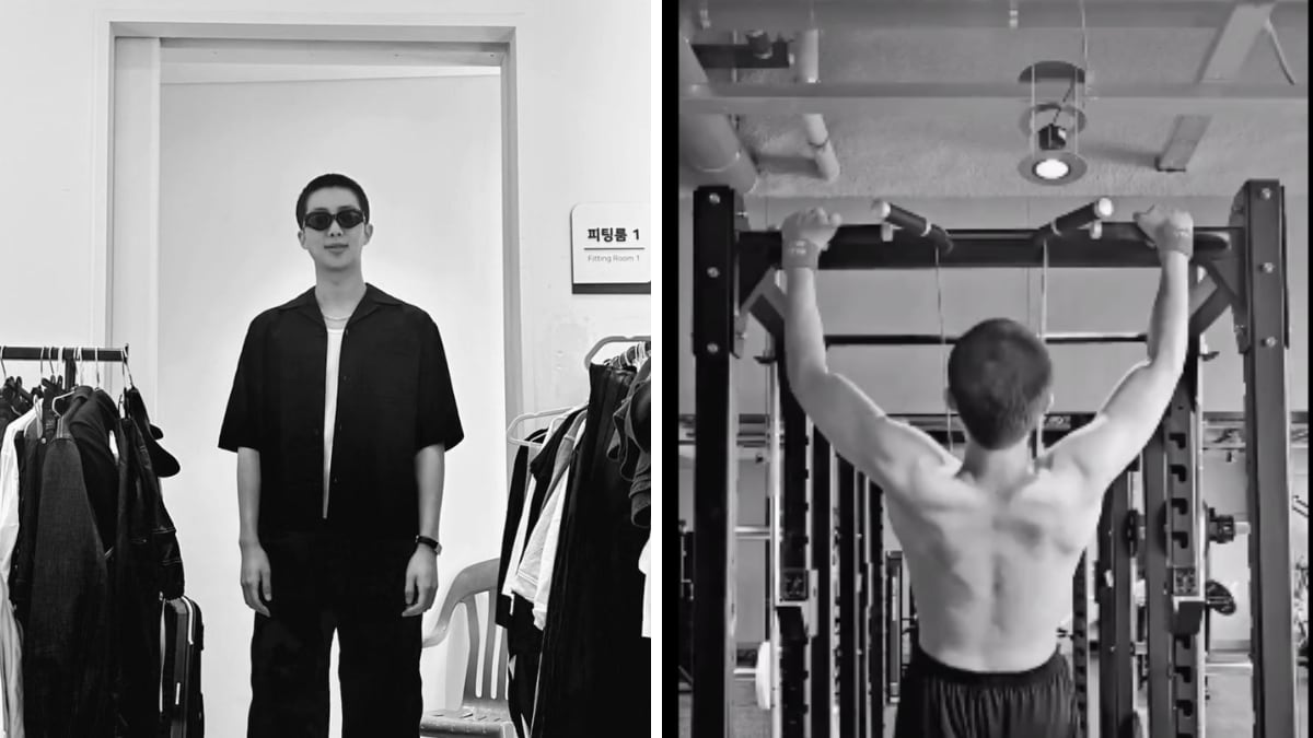 BTS' RM Flaunts His Toned Physique In Shirtless Workout Video; ARMY Can ...