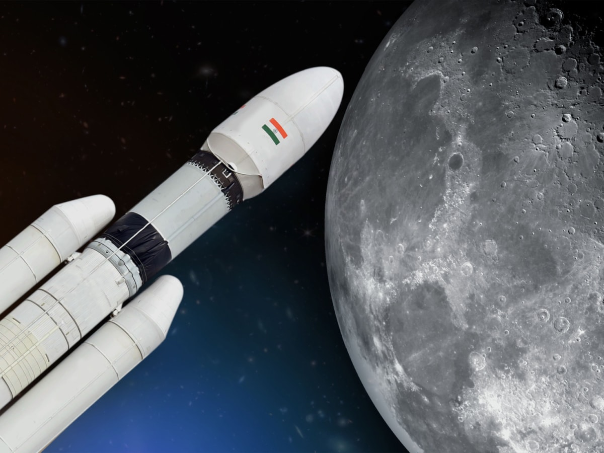 Rocket Landing On Moon