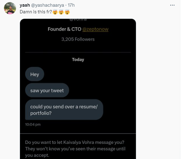 Student Applies for Product Designer at Zepto, 'Offered' Delivery Job But Here's the Twist ...