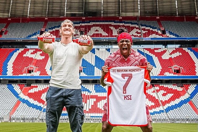 Logan Paul & KSI’s PRIME Become Sponsors For Bayern Munich After ...