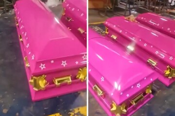 Funeral Homes Come Up With Hot Pink Coffins To Meet The Barbiecore ...