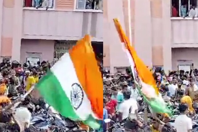 Gadar 2 Frenzy: Viral Video Shows Massive Crowd Hoisting Indian Flag ...