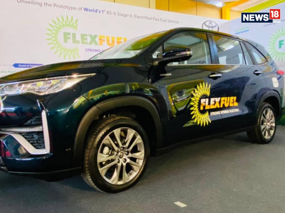 IN PICS: Toyota Innova Hycross Flex Fuel Prototype - News18