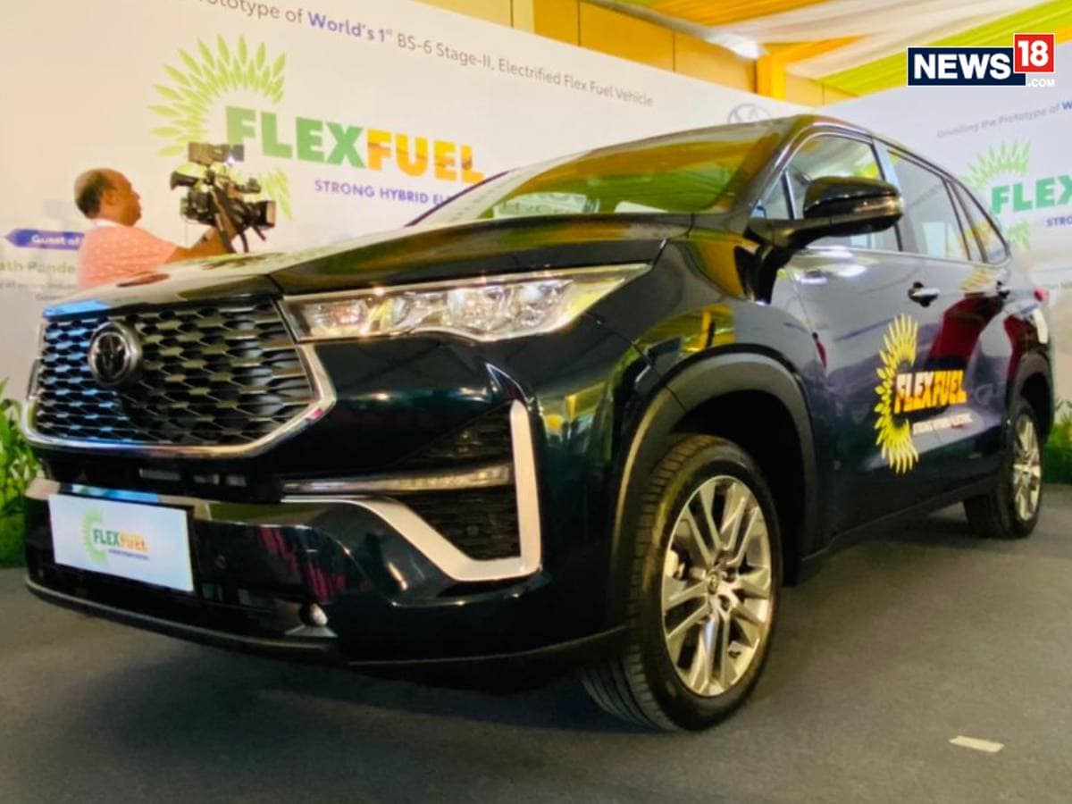 IN PICS: Toyota Innova Hycross Flex Fuel Prototype - News18
