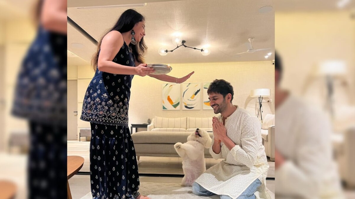 Kartik Aaryan's Pet Dog Katori Steals The Show In His Rakhi Photo ...
