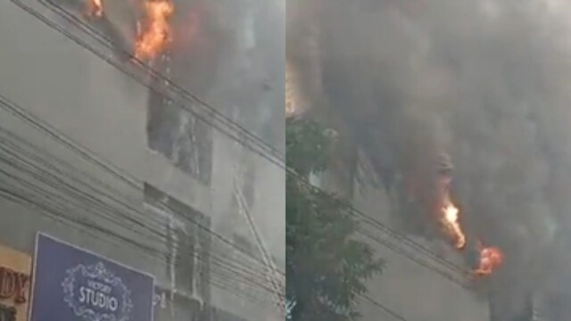 Fire Breaks Out in Commercial Complex in Hyderabad | India News - News18