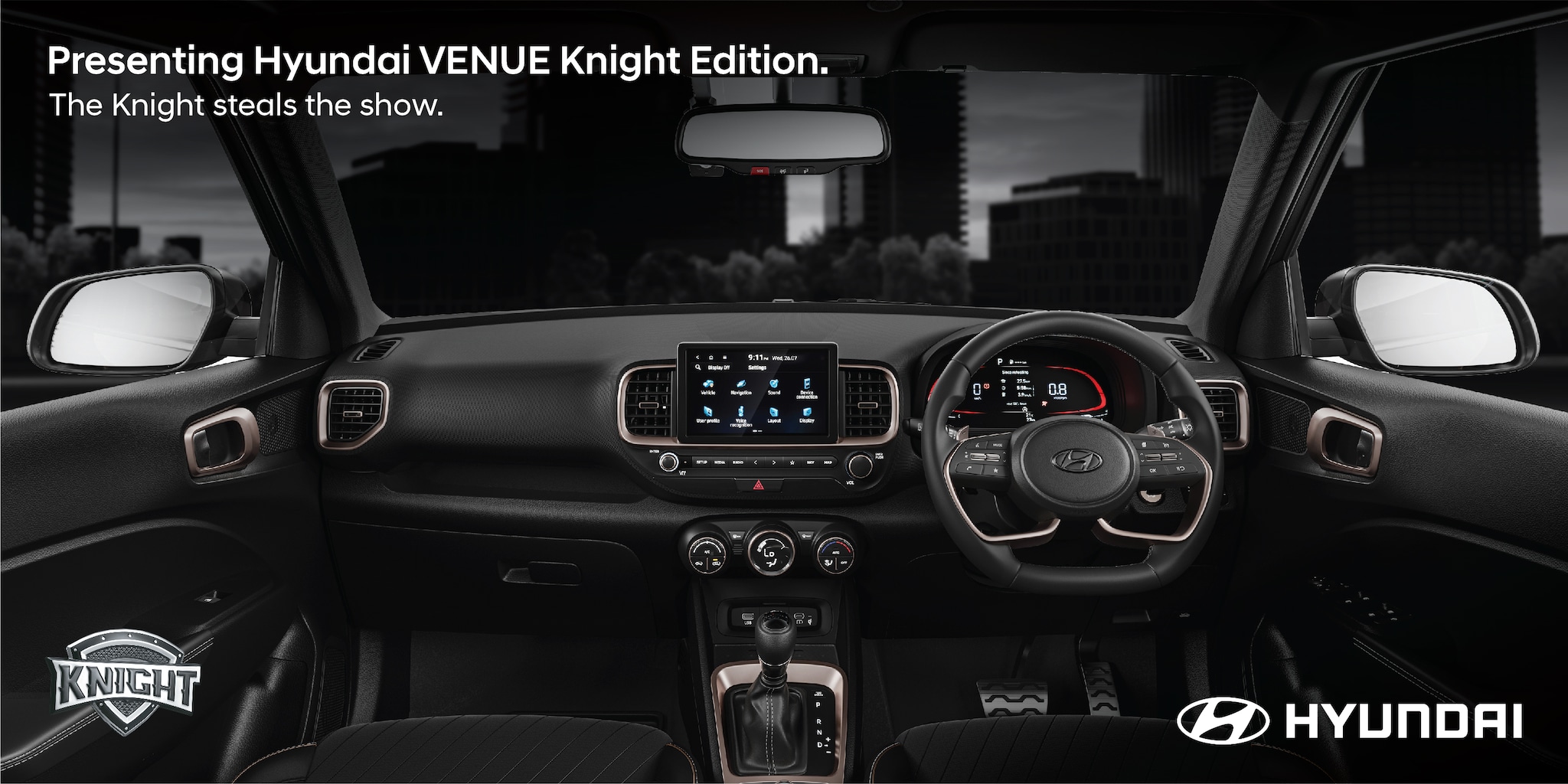 Hyundai Venue Knight Edition In Pics: See Design, Features, Interior ...