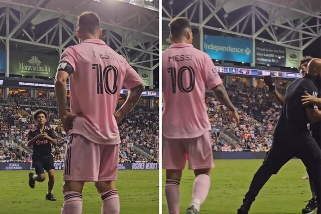 Young Lionel Messi Fan Invades Pitch During Inter Miami's Leagues Cup ...