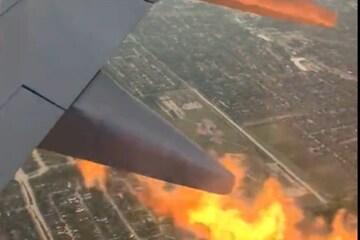 Mexico-Bound Plane Engine Catches Fire Moments After Take-Off In ...
