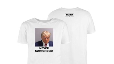 'Never Surrender': Donald Trump Sells T-shirts Featuring His Iconic ...