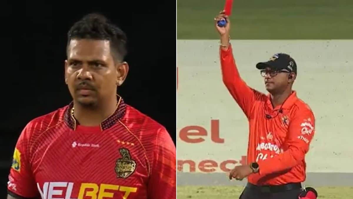 First Red Card in CPL 2023 Evicts TKR’s Sunil Narine, Captain Pollard ...