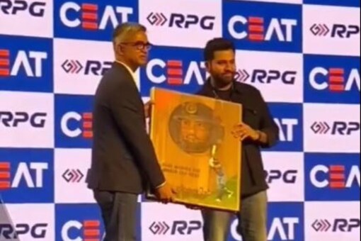 Rohit Sharma Felicitated at the CEAT Cricket Rating Awards 2023: WATCH VIDEO - News18