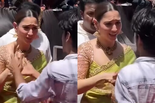 Tamannaah Bhatia Fan Breaks Security, Grabs Her Hand at Event; Her Reaction Goes Viral; Watch ...