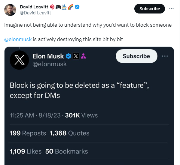 'Making This Platform Worse': Elon Musk Removing Block Feature From 'X' Irks Users | Viral News ...