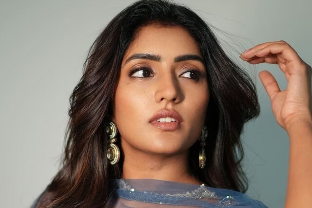 Actress Eesha Rebban, In Blue Floral-printed Kurta Set, Steals A ...