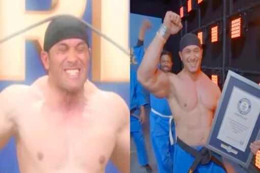 'Steel Man Of India' Vispi Kharadi Bends 24 Iron Bars On His Head In 1 ...