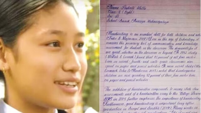 This Girl From Nepal Has The Best Handwriting In The World | Viral News - News18