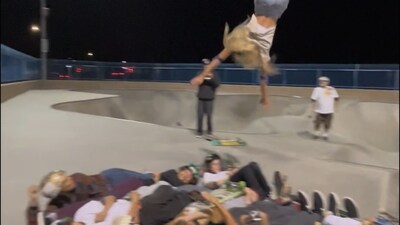 Watch: Girl On Roller Skates Breaks World Record By Flipping Over 12 ...