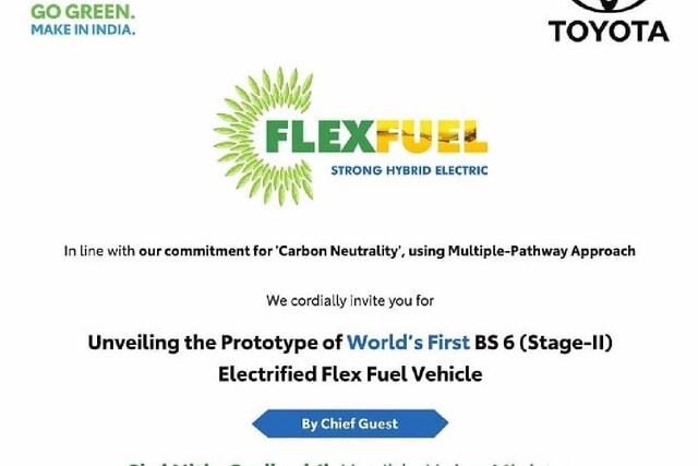 World's First Electric Flex Fuel Vehicle Launch on Aug 29 by Nitin ...