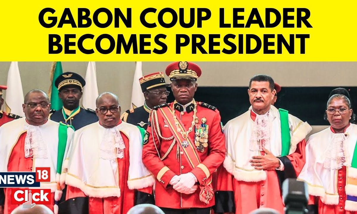 Gabon Coup 2023 | Gabon Coup Leader Brice Nguema Sworn In As President | Gabon News | N18V ...