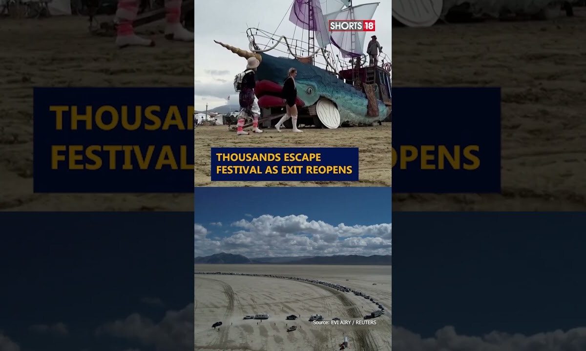 Burning Man 2023 Flood | Burning Man Attendees Escape Mud Clogged ...