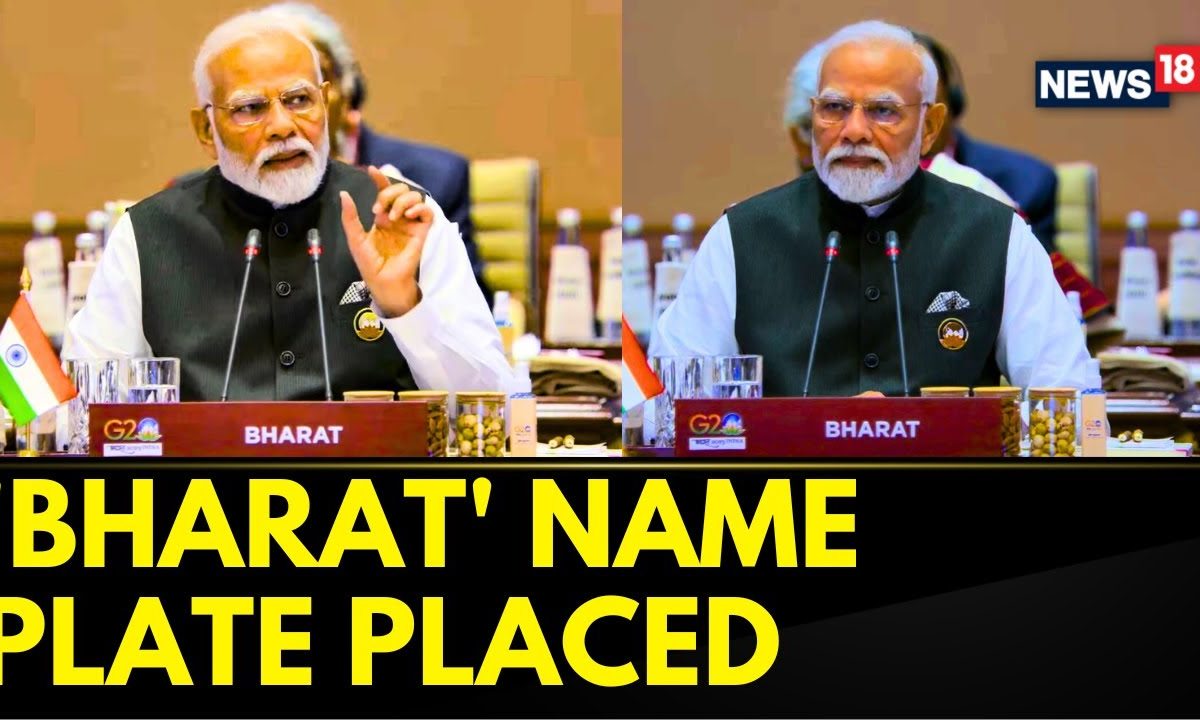 PM Modi G20 Meeting Delhi | 'Bharat' Name Plate Placed In Front Of PM ...