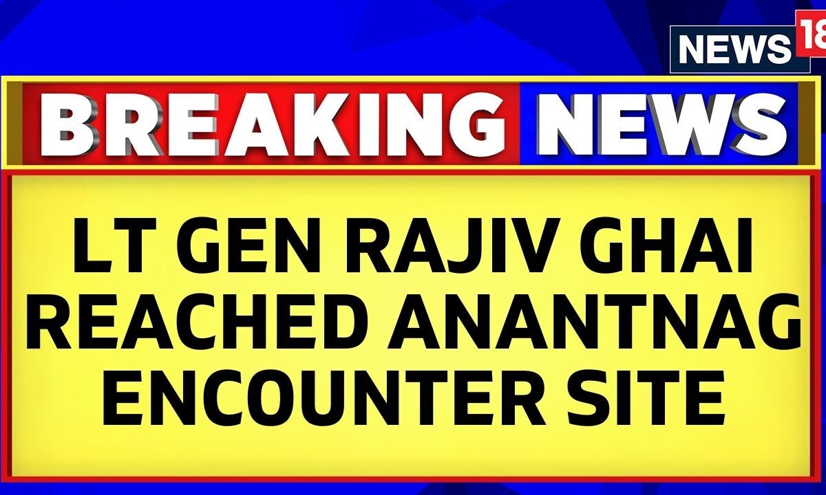 Lt General Rajiv Ghai Of GOC 15 Corps Reaches Anantnag Encounter Site ...