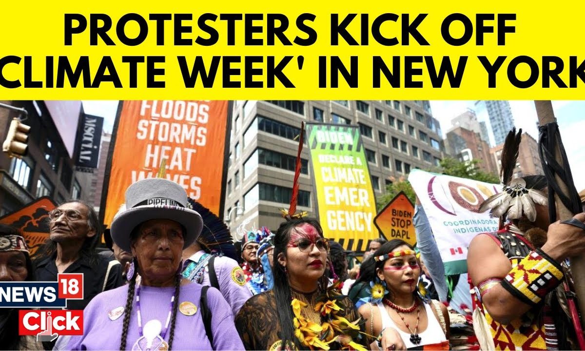 Climate Week NYC 2023 | Thousands Of Climate Protesters Gather In New ...