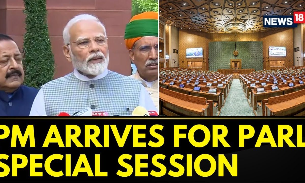 Parliament Special Session | PM Modi Arrives At The Parliament For ...