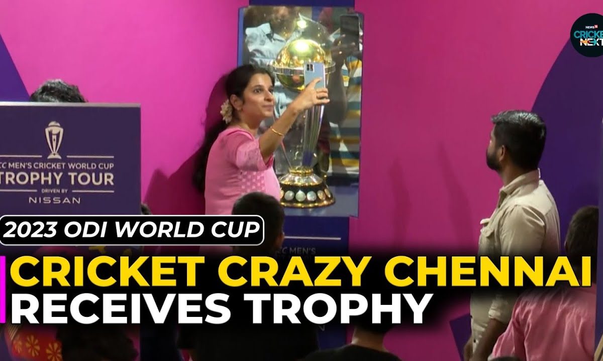 ODI World Cup Trophy: World Cup Trophy Tour Reaches Chennai, Fans go ...