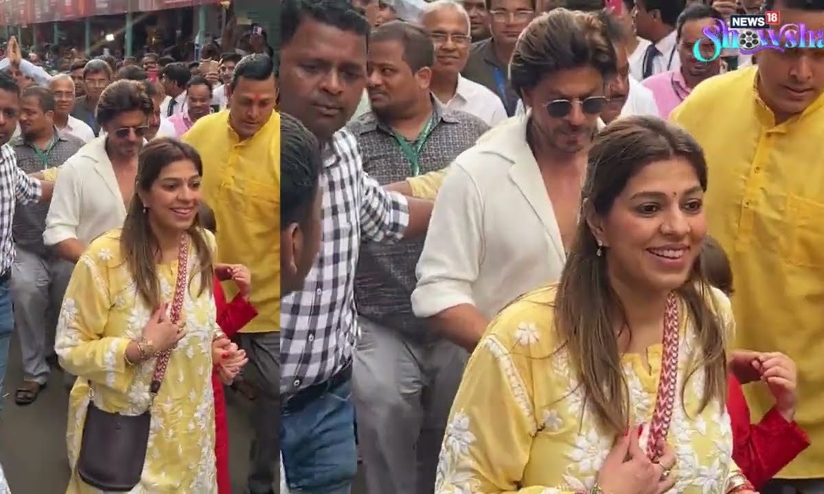 Shah Rukh Khan Seeks Lalbaugcha Raja's Blessings With AbRam As Jawan Crosses Rs 900 crore - News18