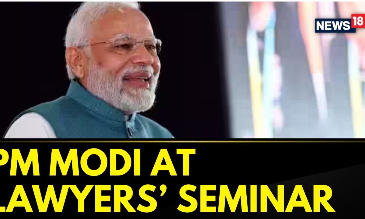 PM Modi News | Modi Addresses The Crowd At International Lawyers ...