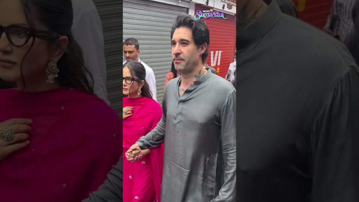Sunny Leone, husband Daniel Weber visit Lalbaughcha Raja in Mumbai ...