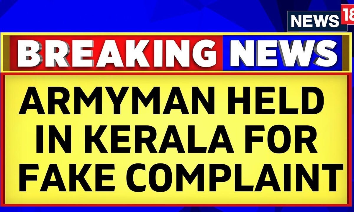 Kerala News | Complaint Of An Army Man That 6 People Attacked Him & Wrote PFI On Him Is Fake ...