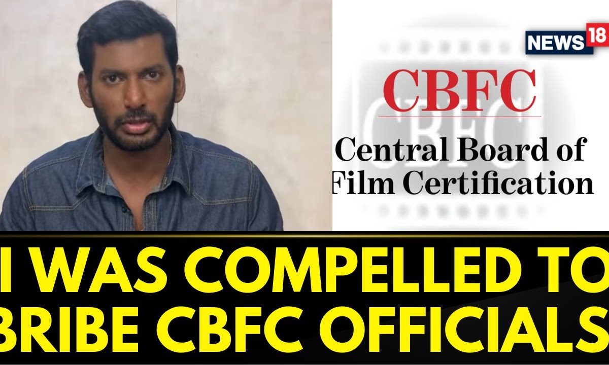 Vishal CBFC Corruption'| I Had No Option But To Pay Bribe To CBFC Officials: Actor Vishal ...